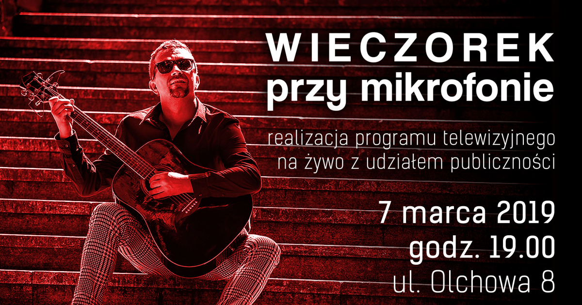 Wieczorek przy mikrofonie